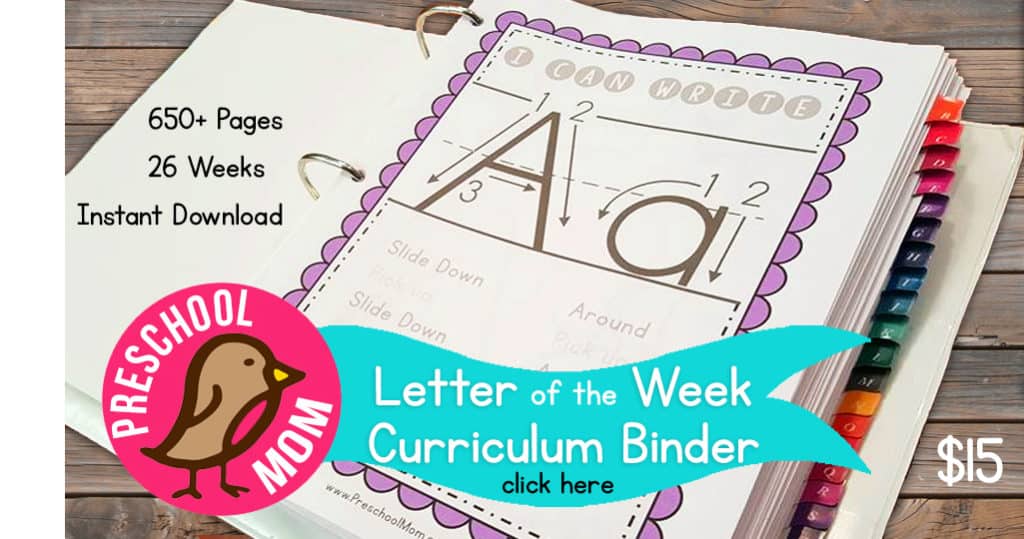Letter of the Week Preschool Curriculum - The Crafty Classroom