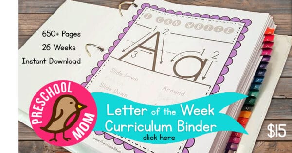 Letter of the Week Preschool Curriculum - The Crafty Classroom