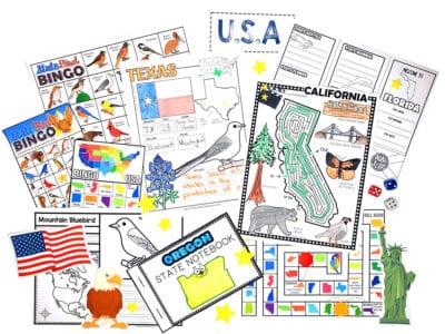 U.S.A. State Activity Pages
