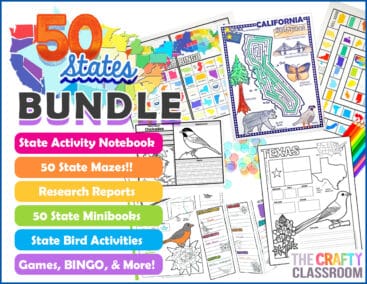 U.S.A. State Activity Pages