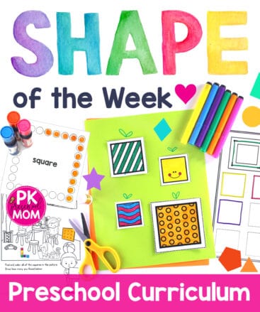 Shape of the Week Program - The Crafty Classroom