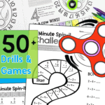 Minute Spin It Math Drills: Addition - The Crafty Classroom