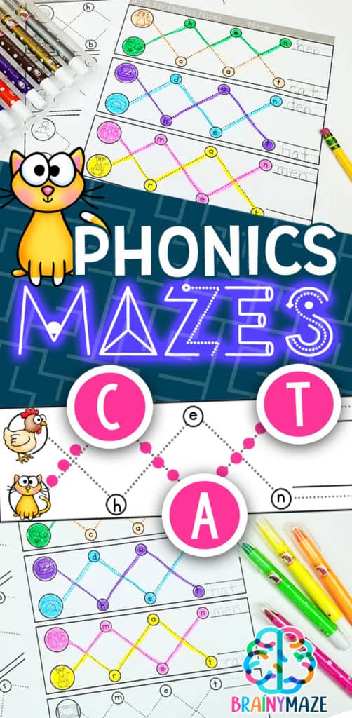 Phonics Mazes - The Crafty Classroom