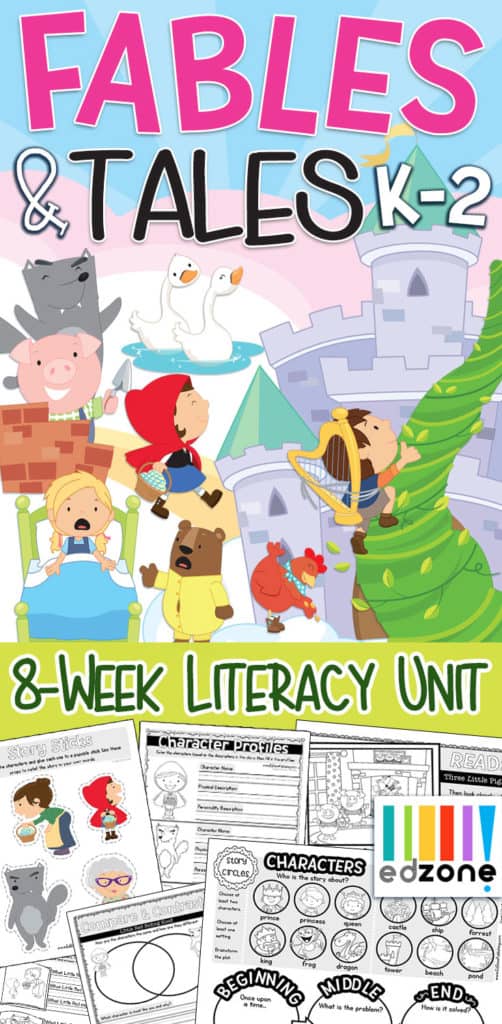 Fables & Fairy Tales Literacy Unit - The Crafty Classroom
