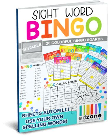 Editable Sight Word Bingo Pack - The Crafty Classroom