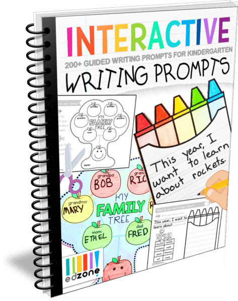 Kindergarten Writing Prompts: A Year of Interactive Guided Writing ...