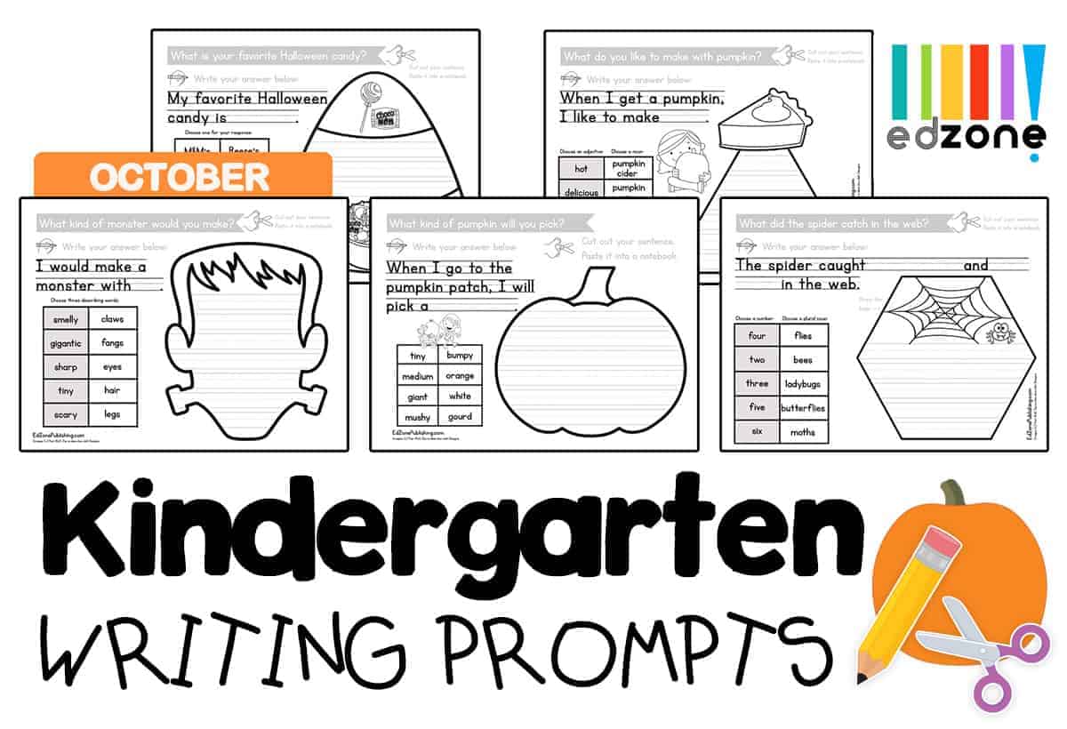 Kindergarten Writing Prompts A Year Of Interactive Guided Writing 