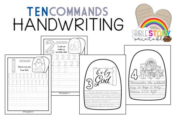 Ten Commandments for Kids Bible Activity Pack - The Crafty Classroom
