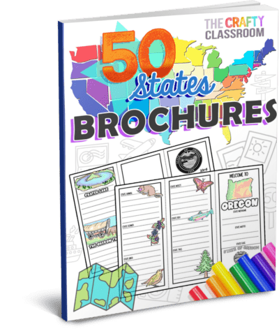 50 States Brochures Research Pack - The Crafty Classroom