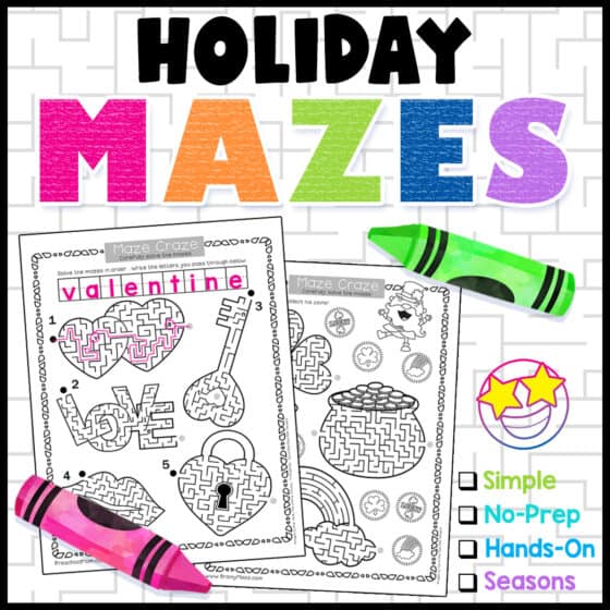 Maze Activity Bundle - The Crafty Classroom
