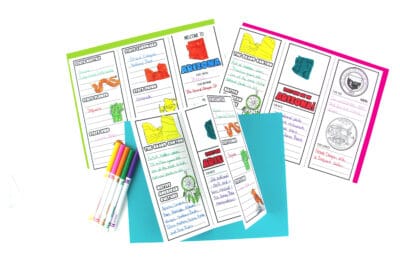 50 States Brochures Research Pack - The Crafty Classroom