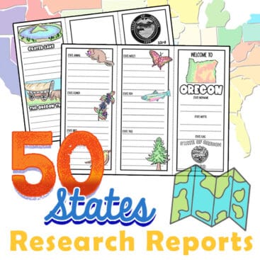 50 States Brochures Research Pack - The Crafty Classroom