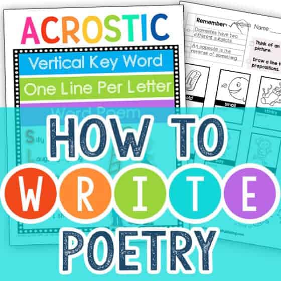 How to Write Poetry - The Crafty Classroom