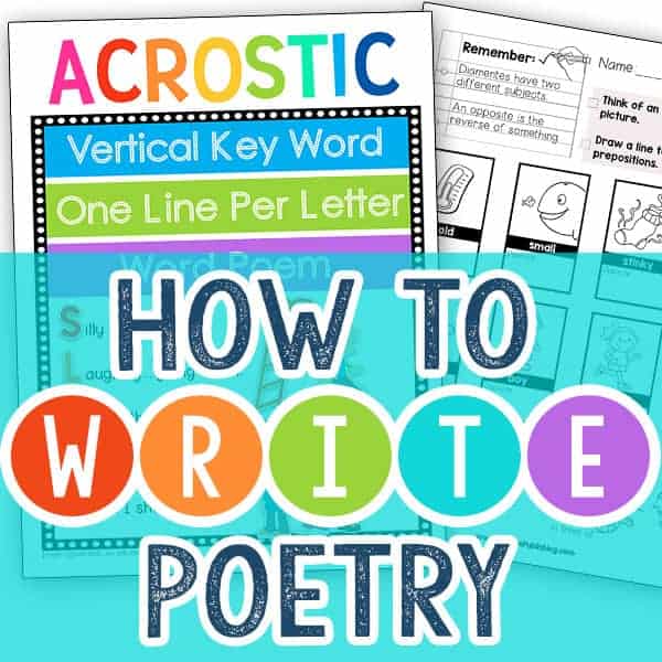 How To Write Poetry The Crafty Classroom