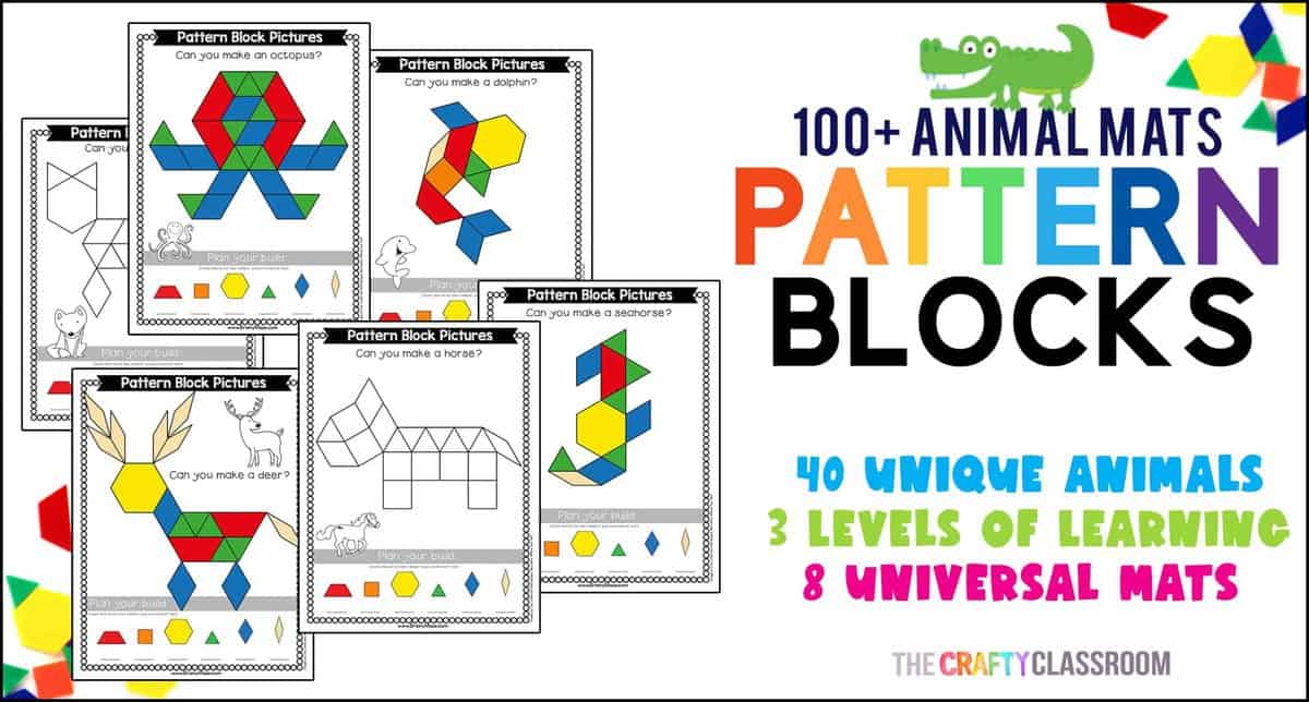 Pattern Block Activity Pack - The Crafty Classroom