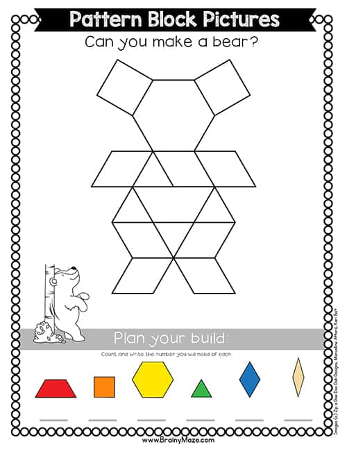 Pattern Block Activity Pack - The Crafty Classroom