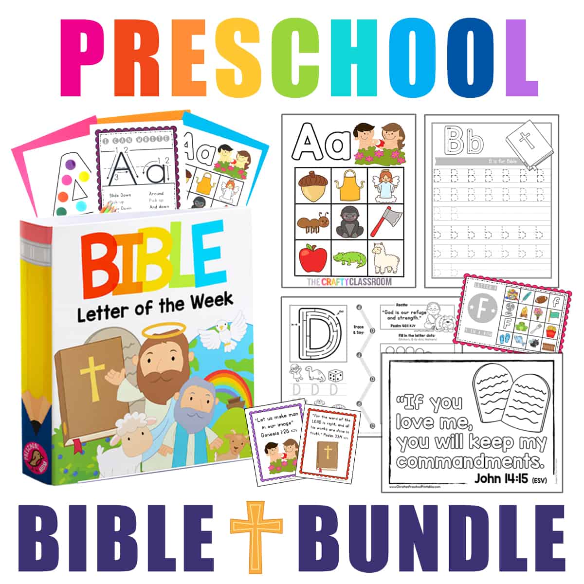 Preschool Bible Curriculum Bundle The Crafty Classroom