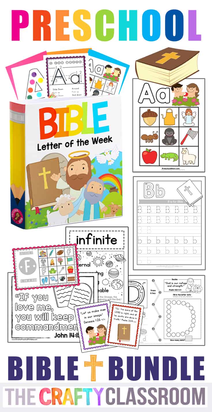 Preschool Bible Curriculum Bundle The Crafty Classroom
