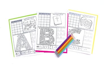 Bible ABC Review Pack - The Crafty Classroom