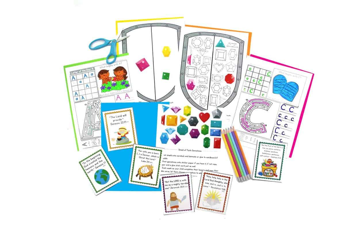 Bible ABC Review Pack - The Crafty Classroom