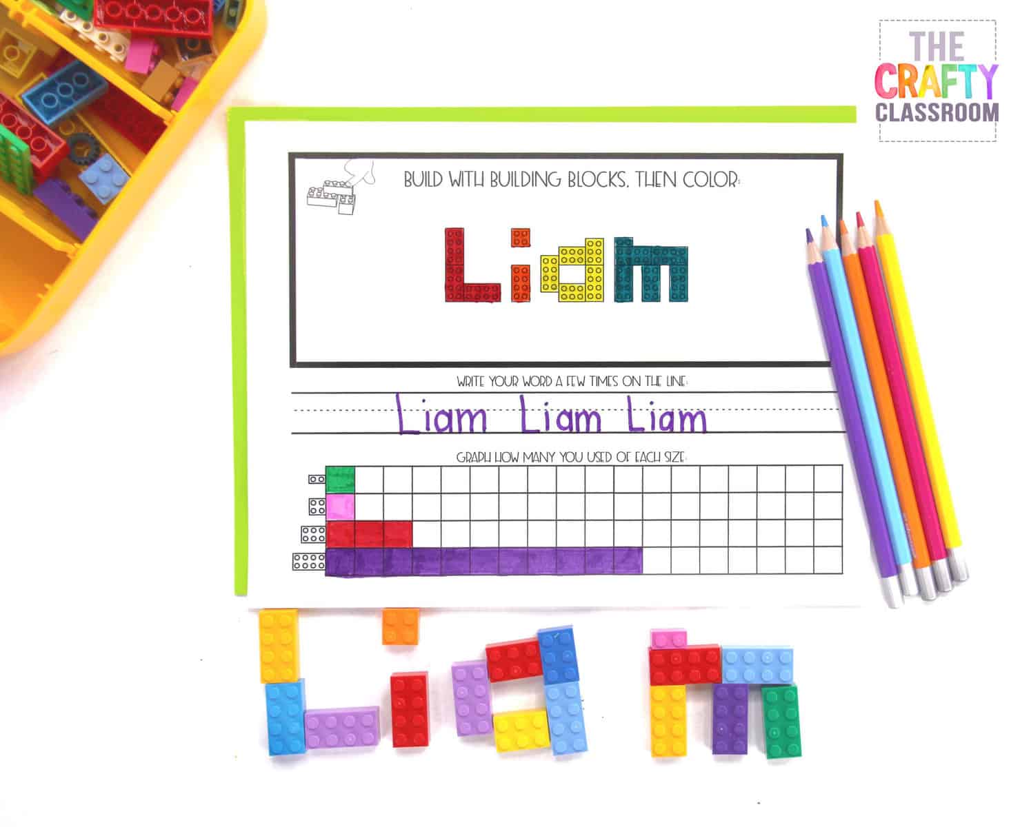 Type Your Own Name Activity Mats - The Crafty Classroom