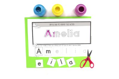 Type Your Own Name Activity Mats - The Crafty Classroom