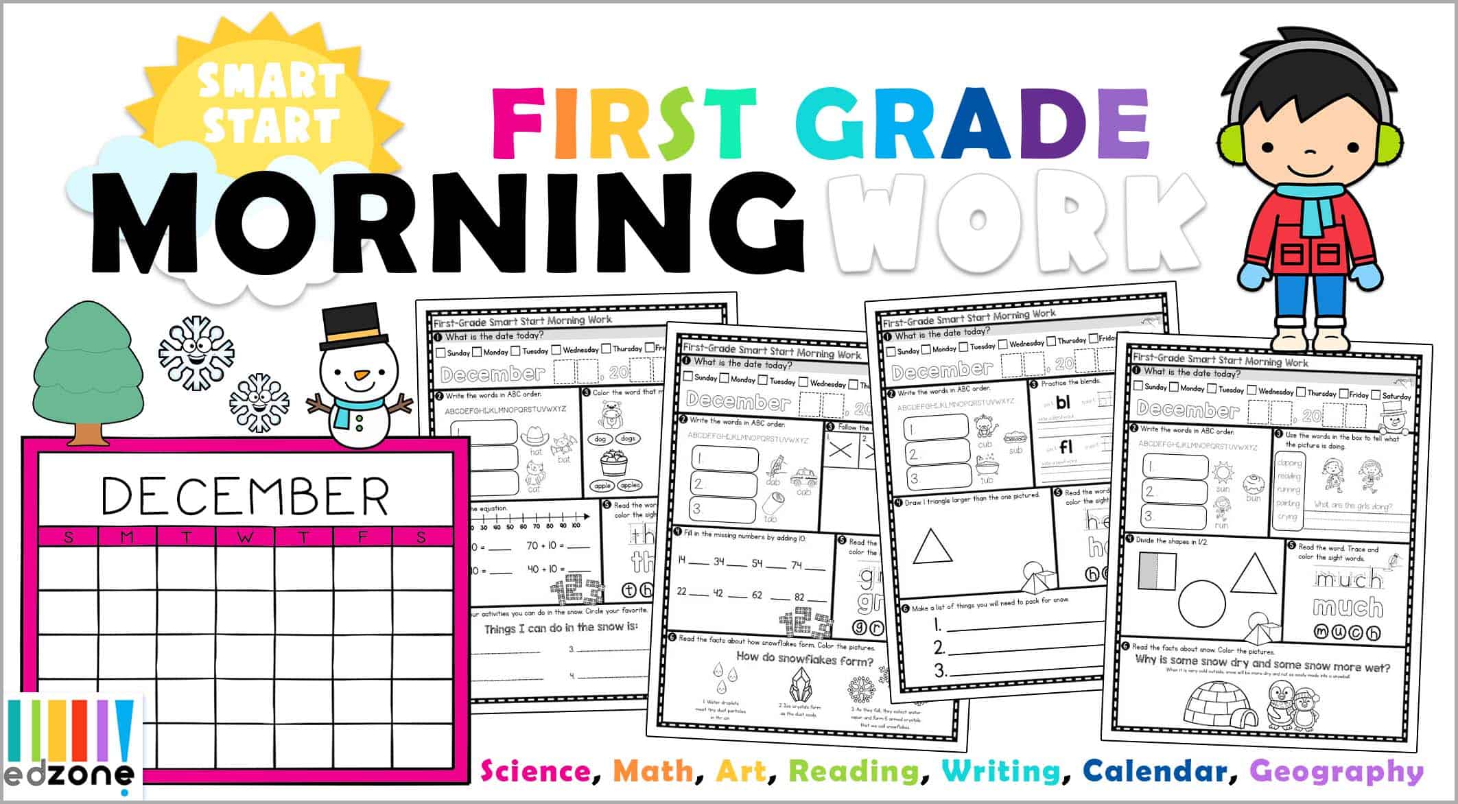 Smart Start First Grade Morning Work - The Crafty Classroom