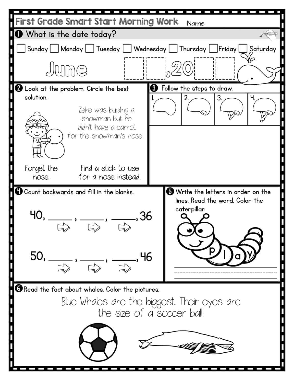 Smart Start Morning Work Bundle - The Crafty Classroom