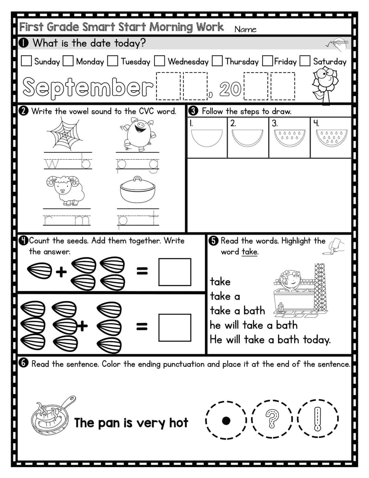 Smart Start Morning Work Bundle - The Crafty Classroom