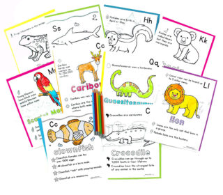Color & Learn A-Z Animals & Habitats - The Crafty Classroom