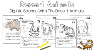 Color & Learn A-Z Animals & Habitats - The Crafty Classroom