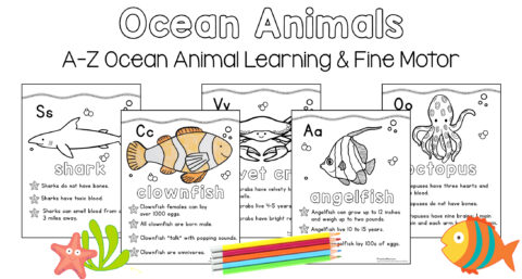 Color & Learn A-Z Animals & Habitats - The Crafty Classroom