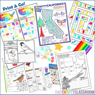 U.S.A. State Activity Pages