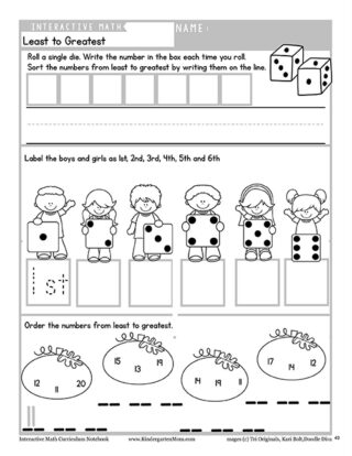 Interactive Math: Kindergarten - The Crafty Classroom