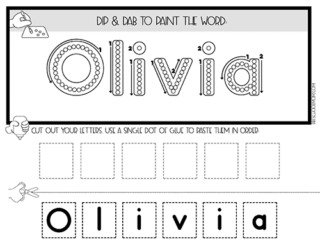 Type Your Own Name Activity Mats - The Crafty Classroom