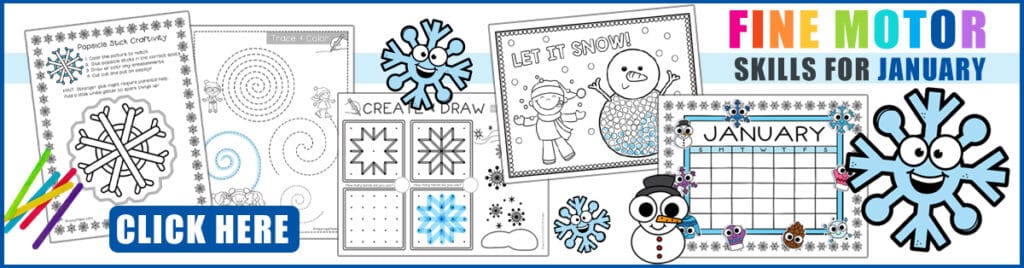 Fine Motor Skills for January - The Crafty Classroom